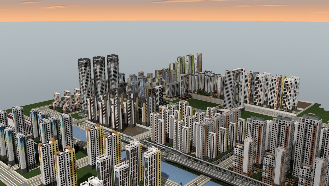 Korean-styled City Minecraft Map
