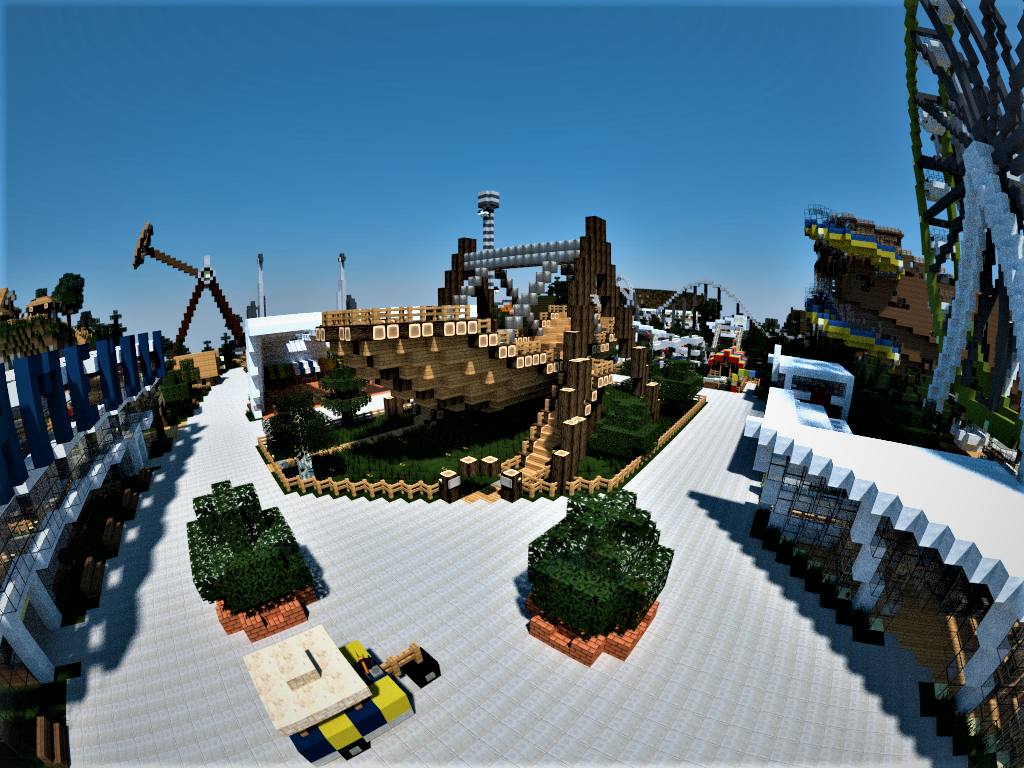 Realistic Amusement Park Minecraft Map