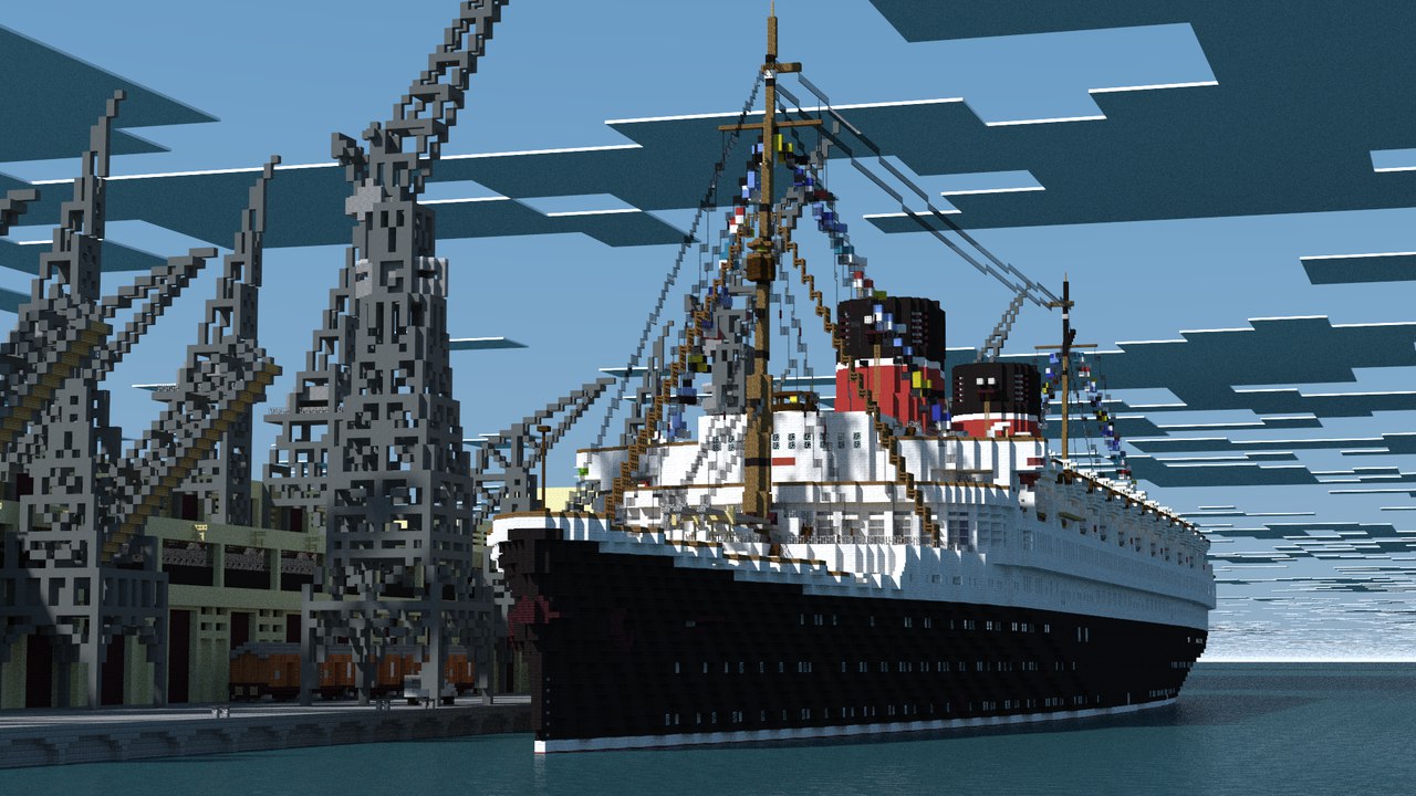 French ocean liner - SS Berneuil Minecraft Map
