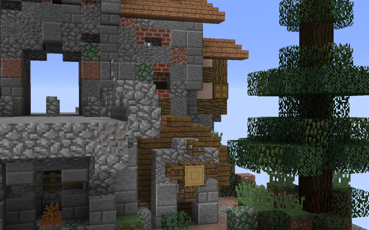 Realistic Medieval Bridge-House Minecraft Map