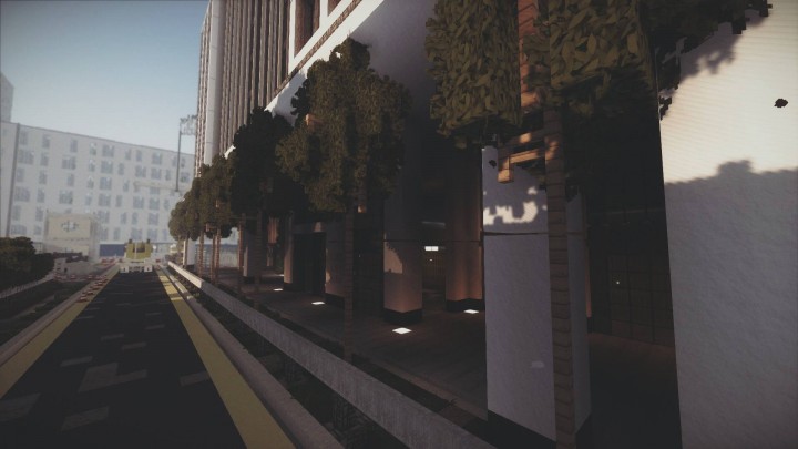 Modern City Mixed-Use Building And Construction Site Minecraft Map