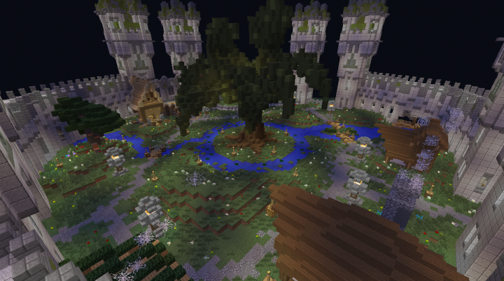 Medieval Spawn + Tree of life Minecraft Map