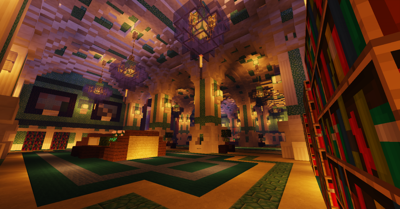 Hotel hub interior Minecraft Map