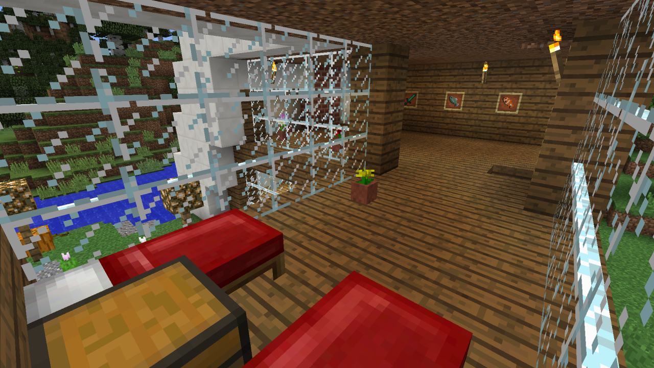 Waterfall base Minecraft Map