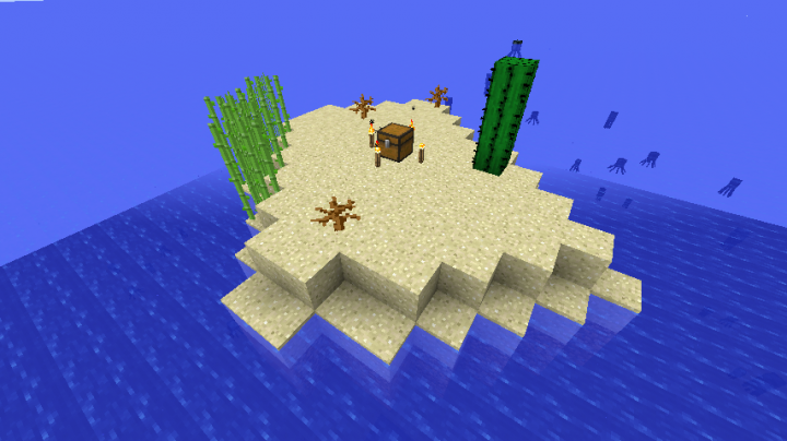 The Desert Island Minecraft Map