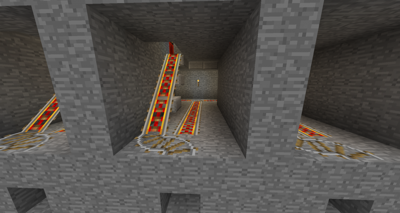 8 way minecart hub Minecraft Map