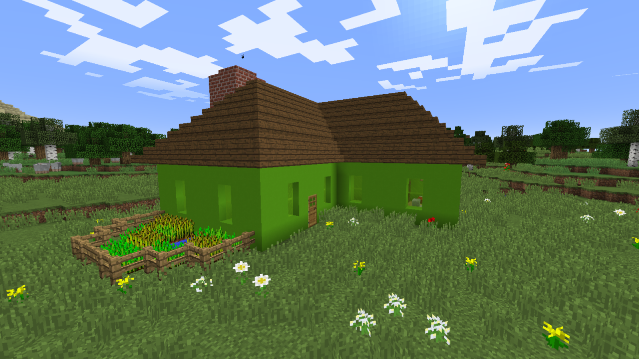 Green Concrete House Minecraft Map