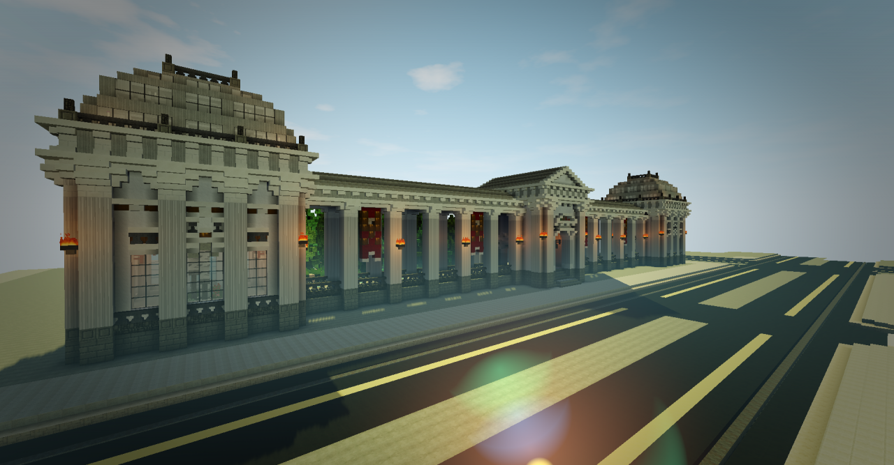 Neoclassical Colonnade Memorial Minecraft Map