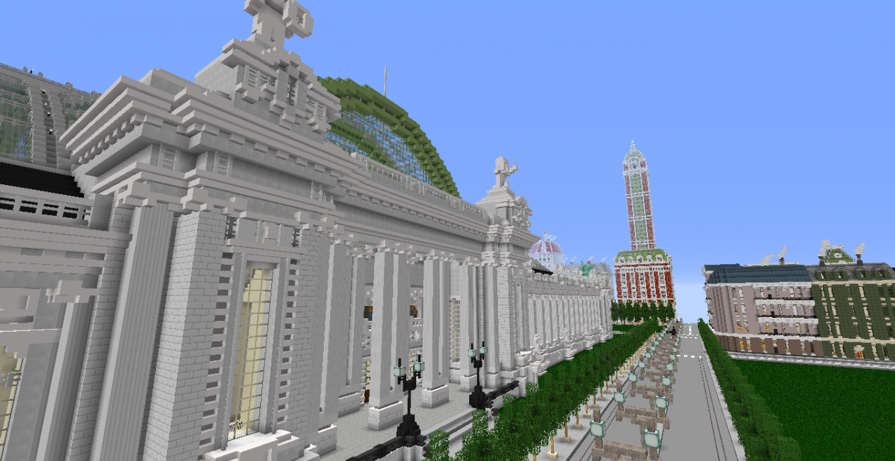 Grand Palais - Paris - World's Fair 1900 Minecraft Map
