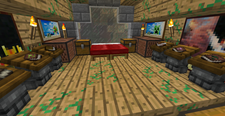 hidden river house (biomes a plenty and quark mods) Minecraft Map