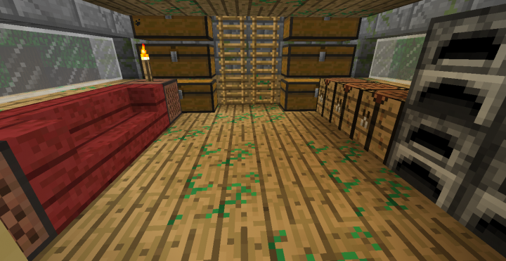 hidden river house (biomes a plenty and quark mods) Minecraft Map