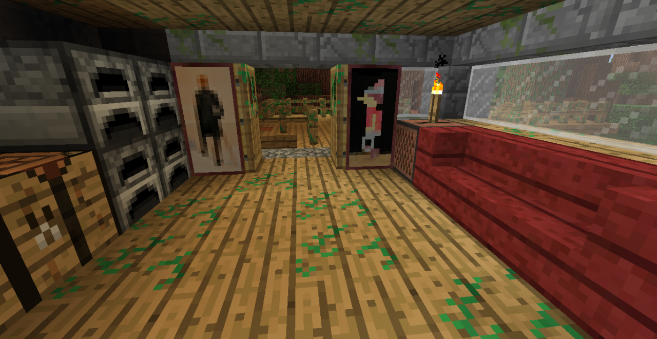 hidden river house (biomes a plenty and quark mods) Minecraft Map