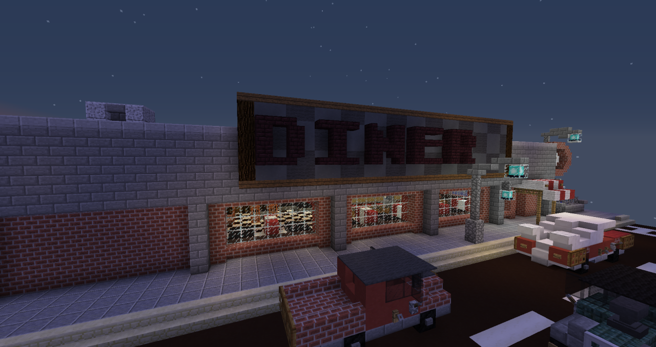 50's-80's Diner Minecraft Map
