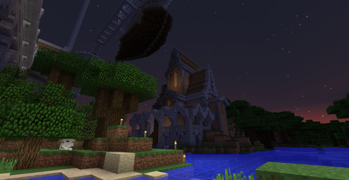 Inspired Nebris base survival world Minecraft Map