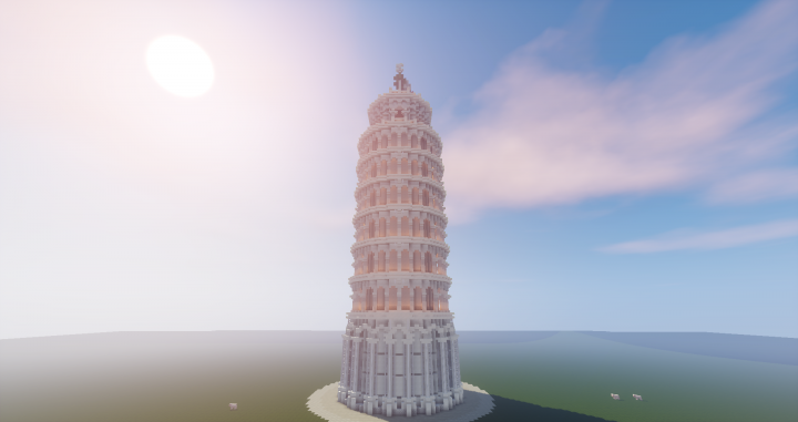 The [Leaning] Tower of Pisa (+ Timelapse) Minecraft Map