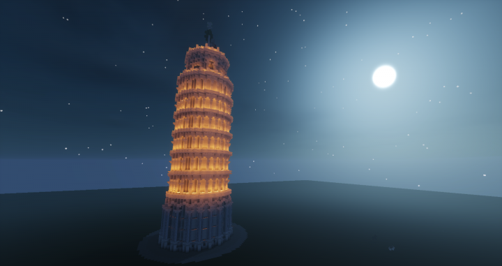 The [Leaning] Tower of Pisa (+ Timelapse) Minecraft Map