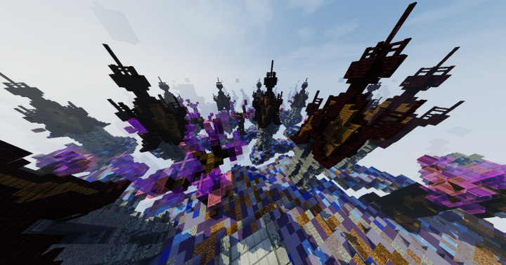 𝓗𝔢𝔯𝔯𝔰𝔠𝔥𝔞𝔣𝔱 𝔡𝔢𝔯 𝔉𝔩𝔞𝔪𝔪𝔢 | The Empire of Flame [Skywars Map] Minecraft Map