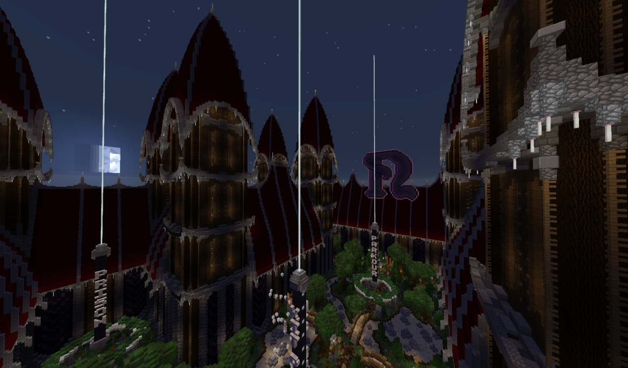 Massive Red Castle ULTIMATE BUILD COMPLETE Minecraft Map