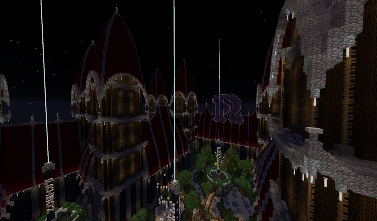 Massive Red Castle ULTIMATE BUILD COMPLETE Minecraft Map