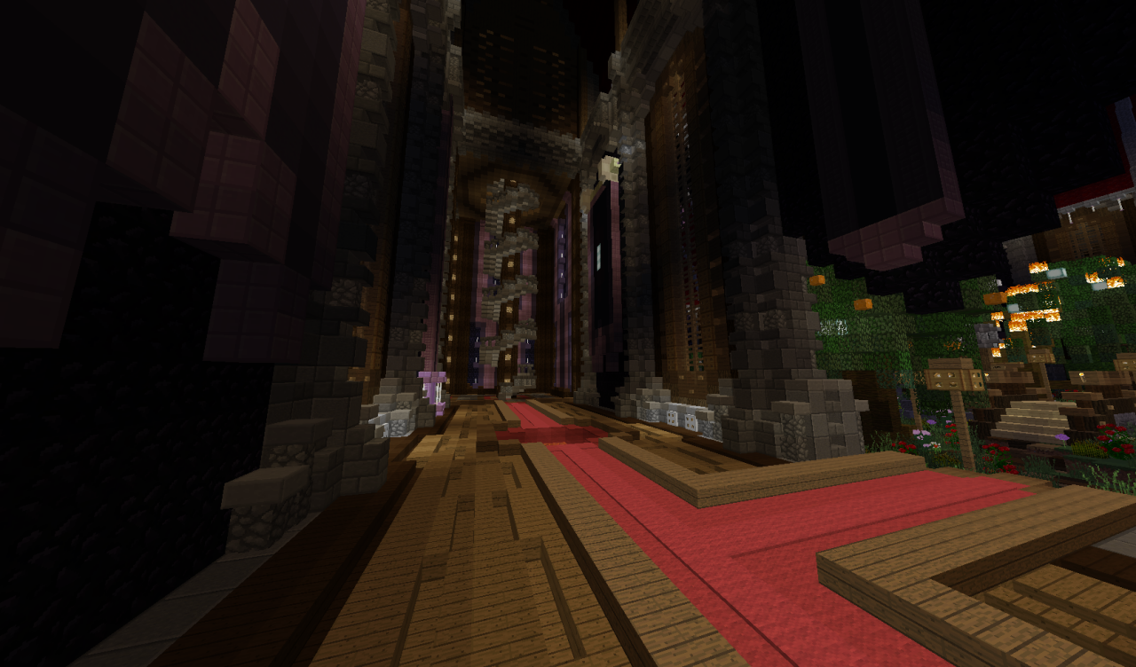 Massive Red Castle ULTIMATE BUILD COMPLETE Minecraft Map