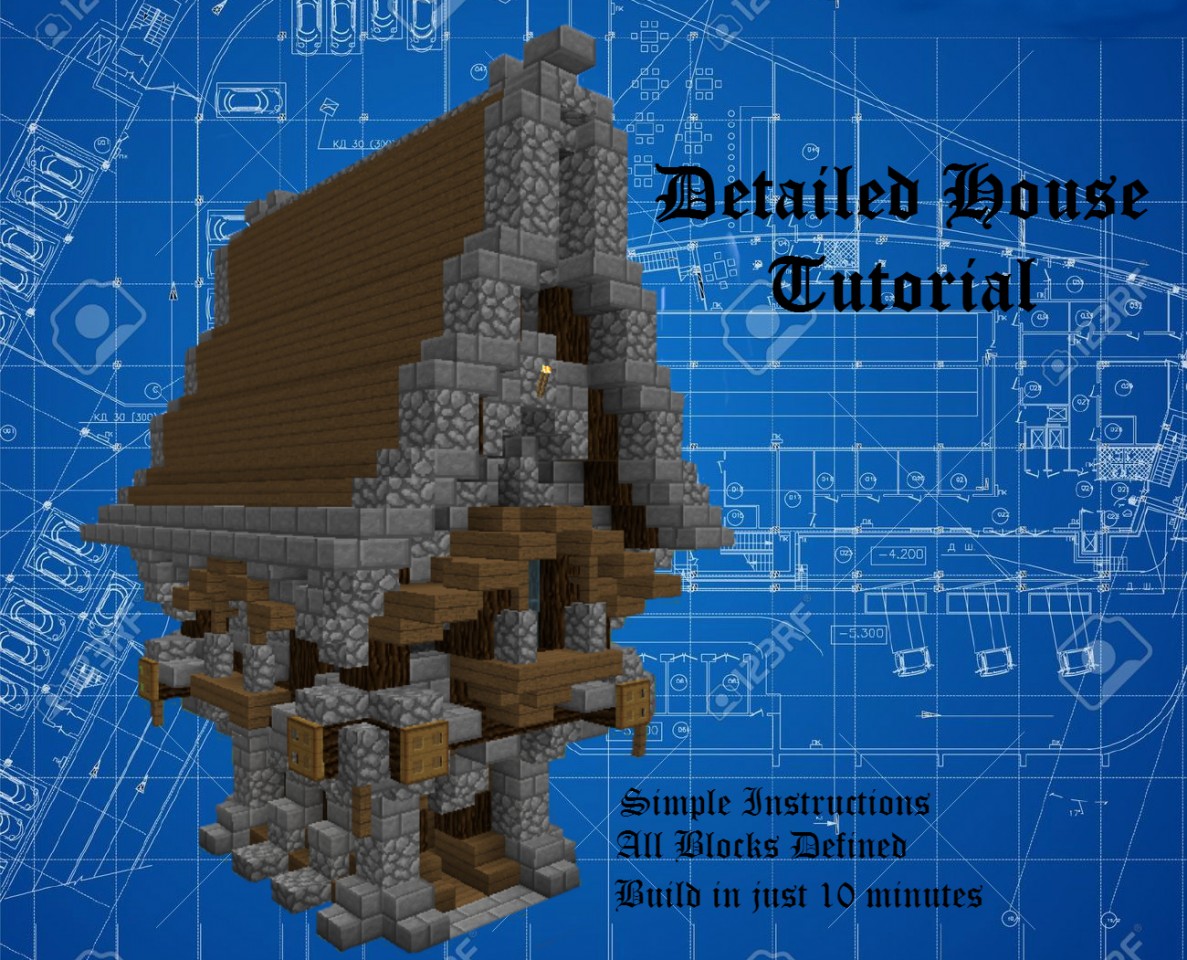 Detailed House [Download + Tutorial] Minecraft Map