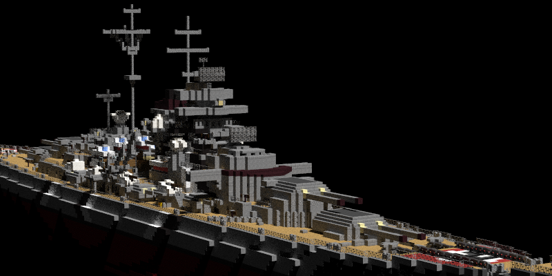 German Battleship Bismarck -remake- ver2017 Minecraft Map