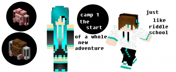 camp 1 (just like riddle school) Minecraft Map