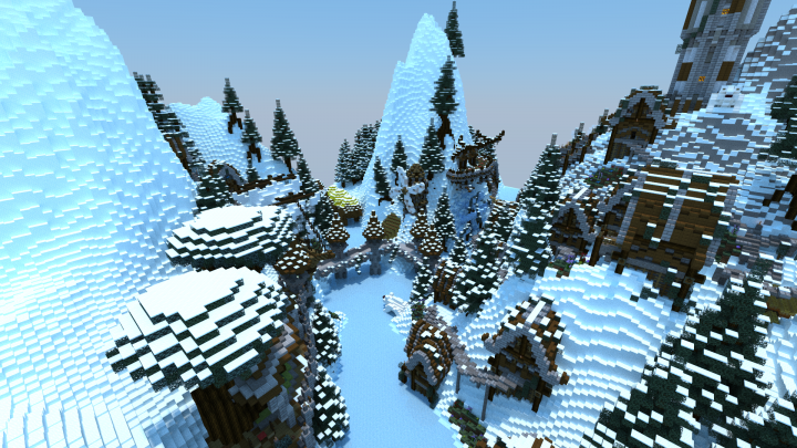 Map snow medieval. Minecraft Map