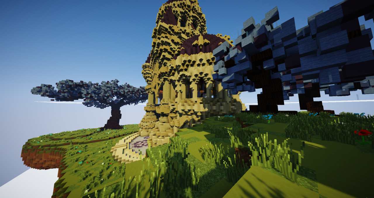 Floating Island Palace Minecraft Map