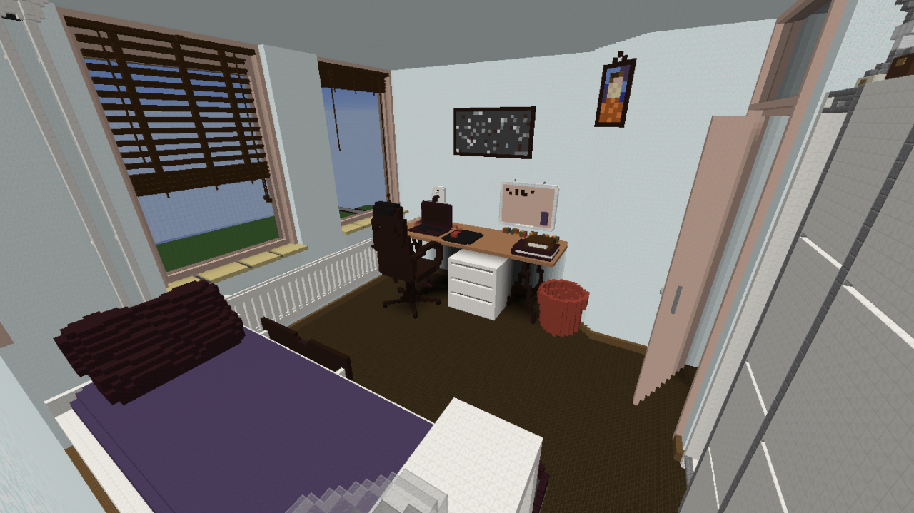 Recreation of my real life room Minecraft Map