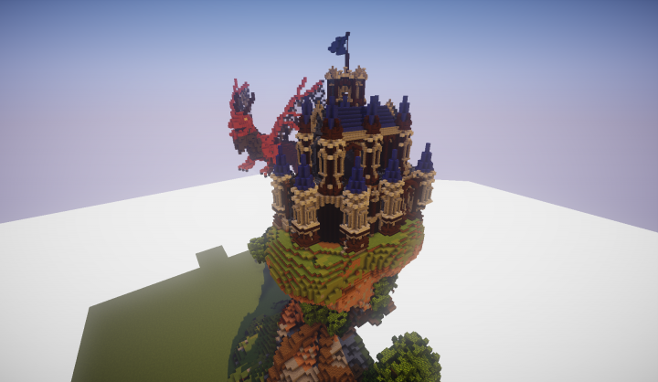 Castle and dragon Minecraft Map