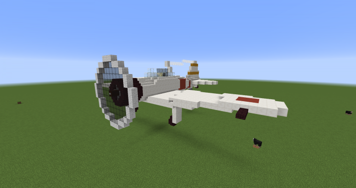 Mitsubishi A6M (type 0, model 21) (zero) 4:1 Minecraft Map
