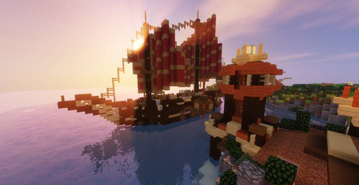 The Unicorn (elvish ship) Minecraft Map