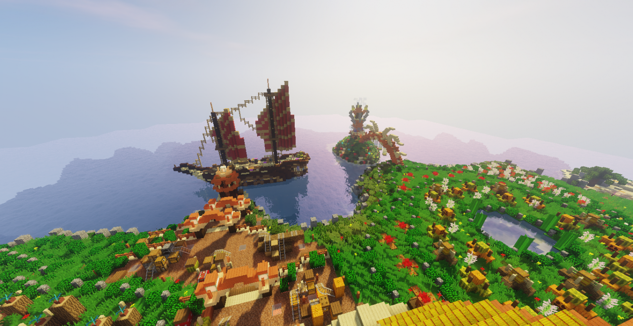 The Unicorn (elvish ship) Minecraft Map