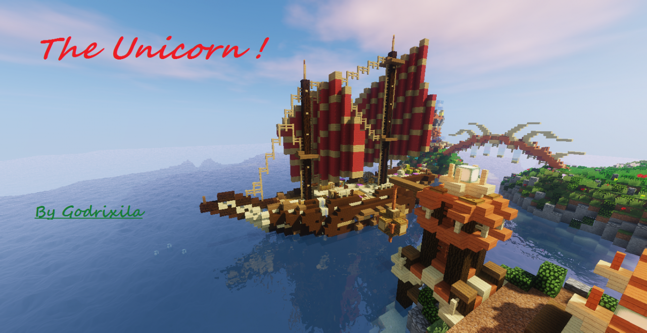 The Unicorn (elvish ship) Minecraft Map