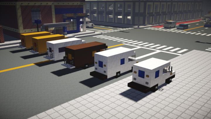 Mail Delivery Truck USPS UPS FedEx DHL Pack Minecraft Map