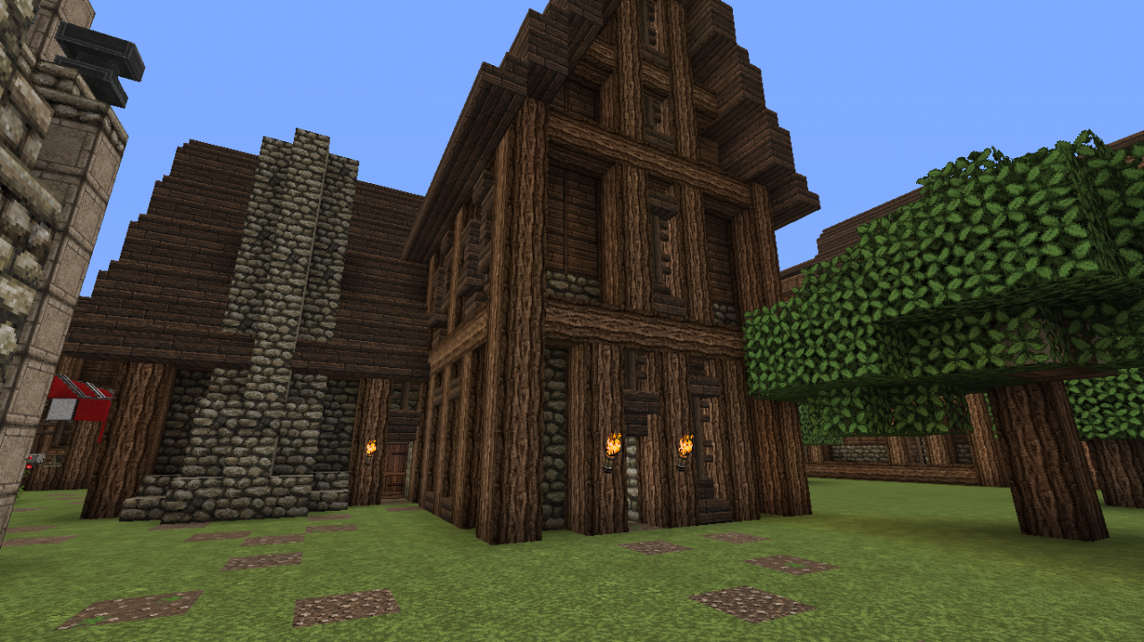 A medieval village Minecraft Map