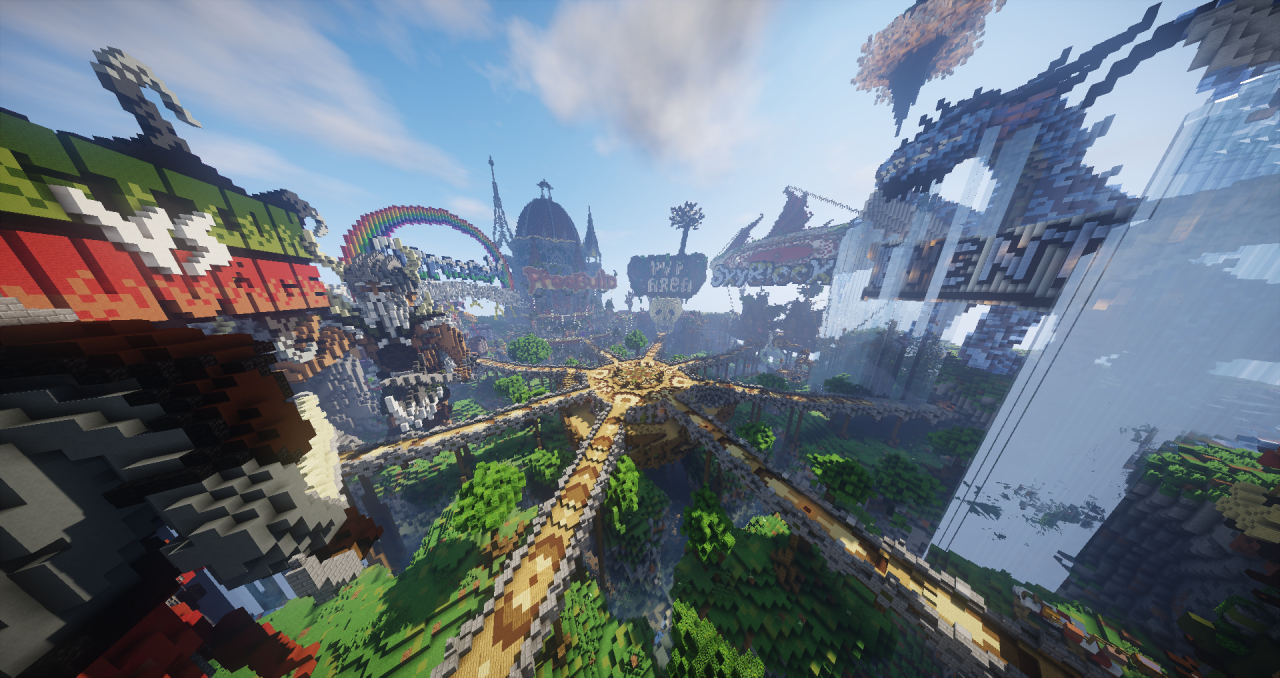 Spawn mini Games Minecraft Map