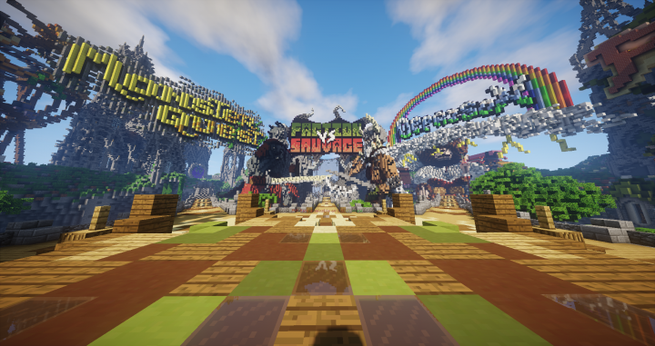 Spawn mini Games Minecraft Map