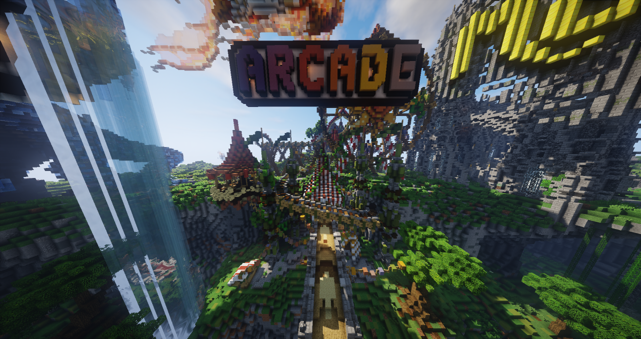 Spawn mini Games Minecraft Map