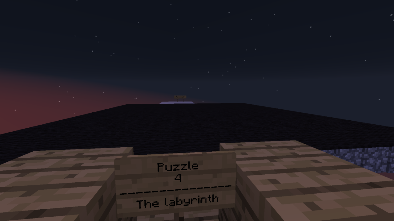 4 Different Puzzle Minecraft Map