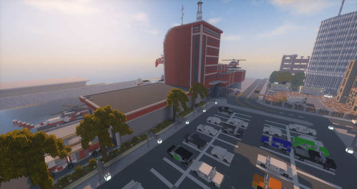City Build Timelapse - fire station - #10 Minecraft Map