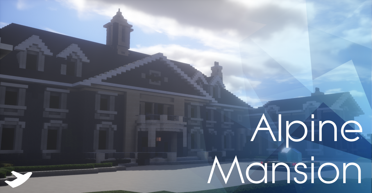 Alpine mansion 'stone mansion' Minecraft Map