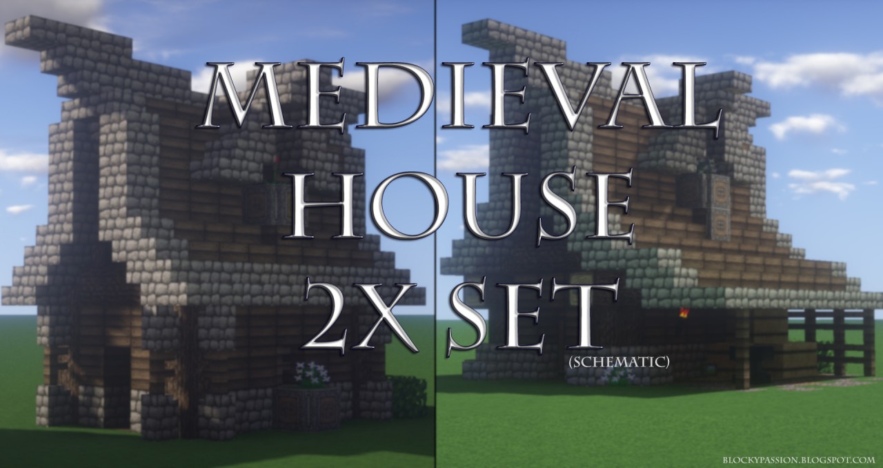 17 Small Medieval House Schematic Minecraft Project