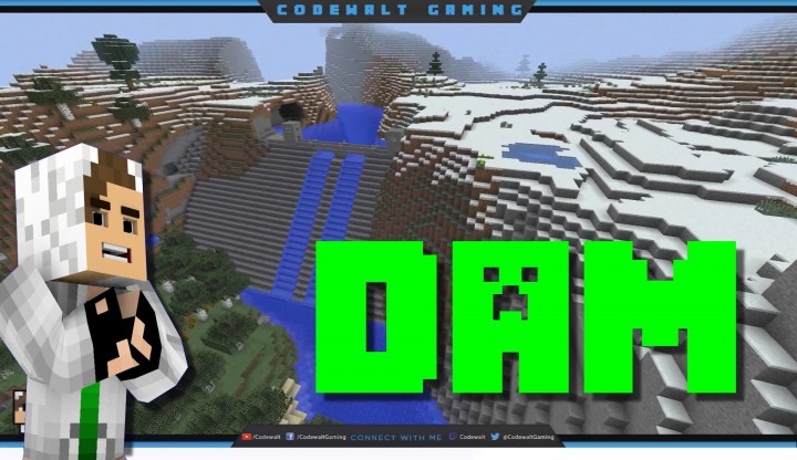 Codewalt Gaming Dam Tutorial Map Minecraft Map