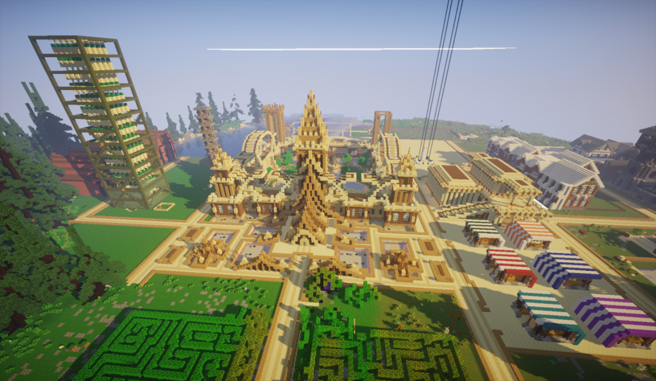 Stonia town spawn Minecraft Map