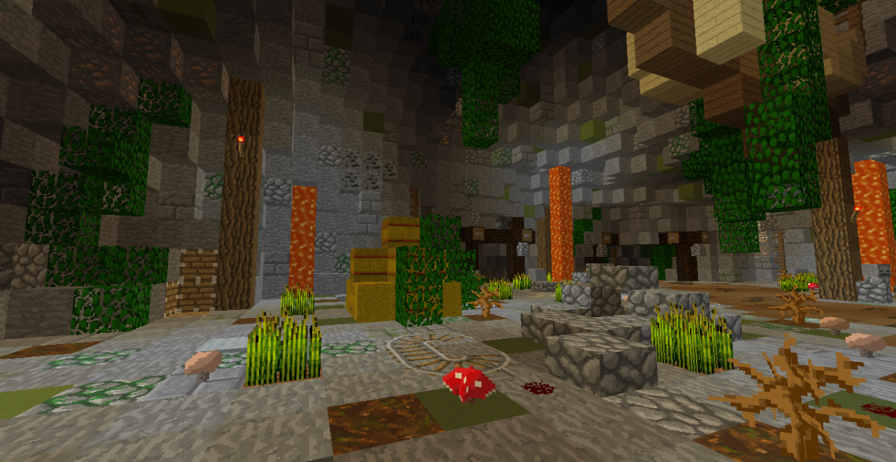 Project | 1 vs 1 map | Cave Minecraft Map