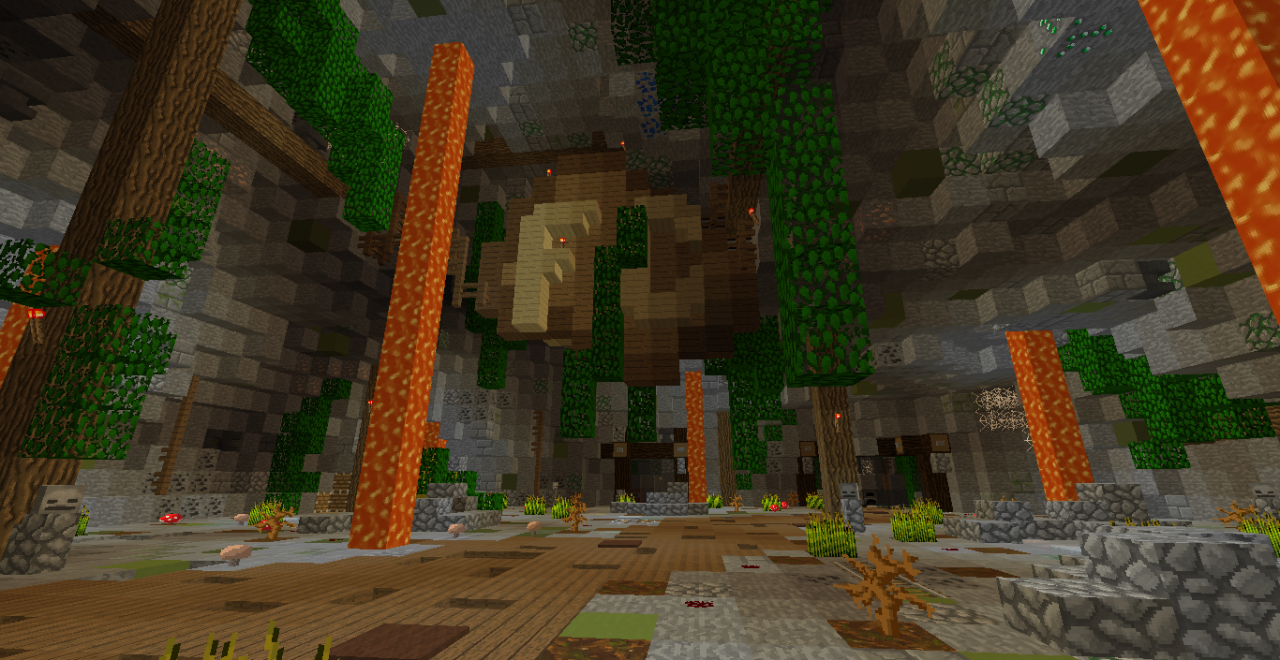 Project | 1 vs 1 map | Cave Minecraft Map