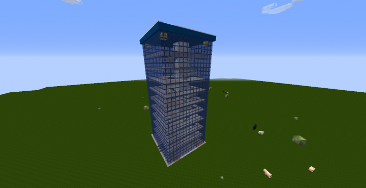 Glass Skyscraper Minecraft Map