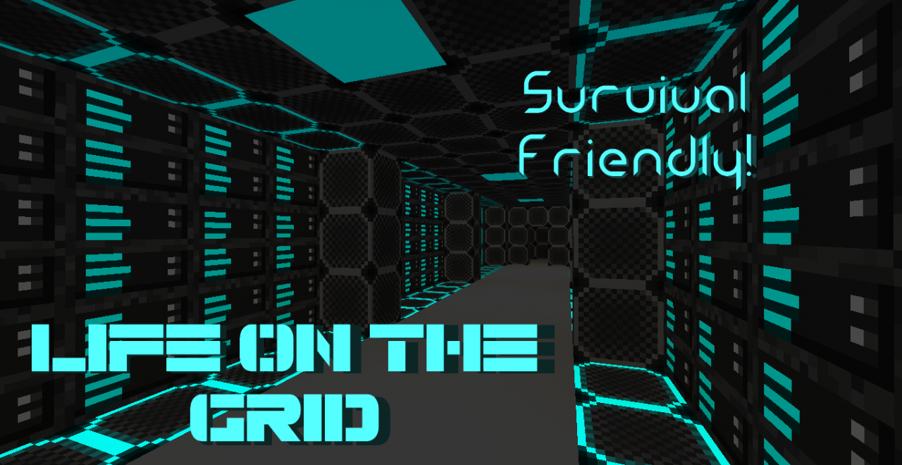 Life On The Grid | Tron Inspired Pack | Survival Friendly Textures ...